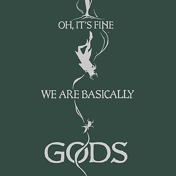 "Keyleth the Goldfish | Basically Gods" Sticker for Sale by keyvei ...