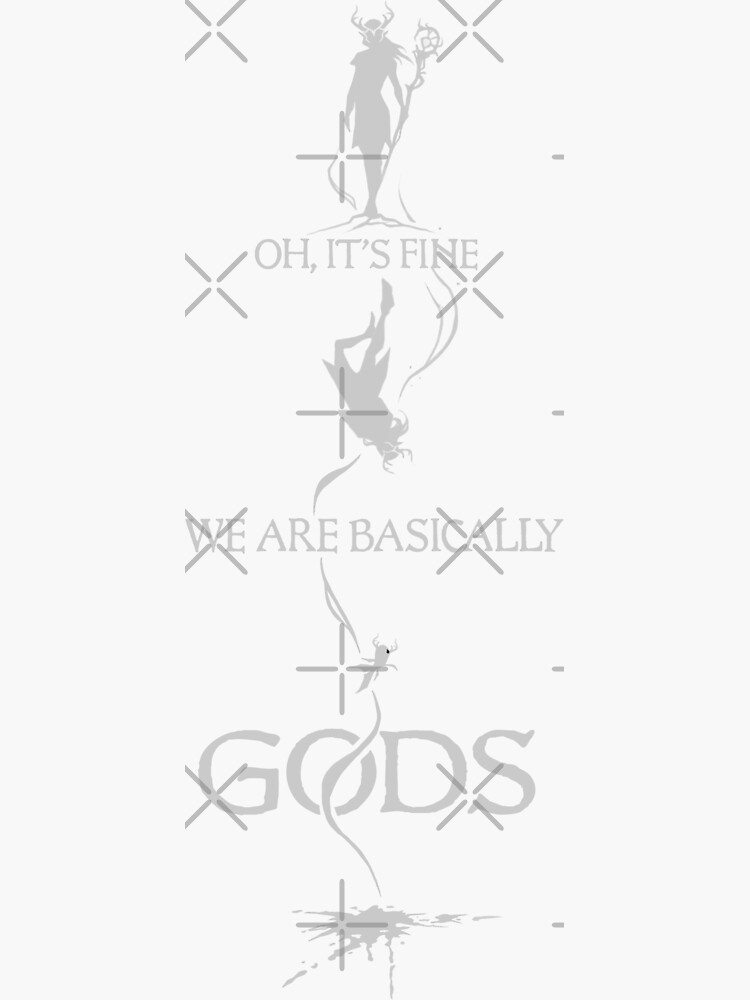 "Keyleth the Goldfish | Basically Gods" Sticker for Sale by keyvei ...