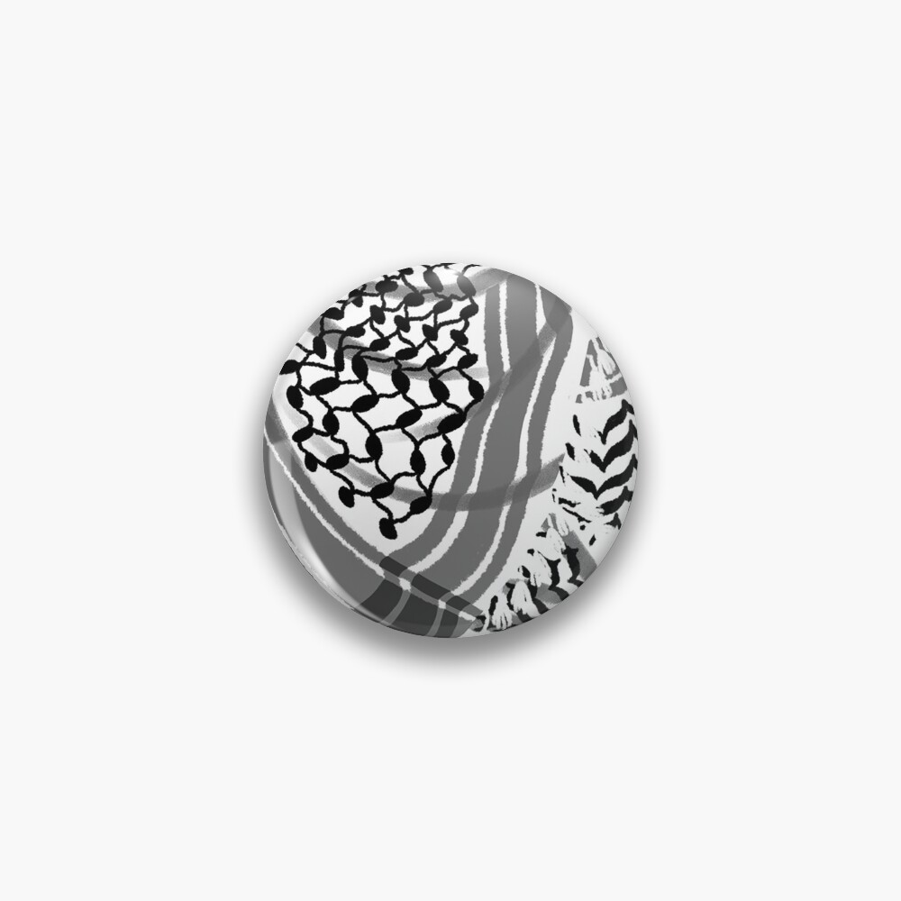 "Keffiyeh Neck Scarf Illustration" Sticker for Sale by byuzma | Redbubble