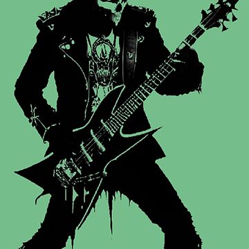 "Shredding Shadows | Black Metalhead/Punk Rock Electric Guitar Figure ...