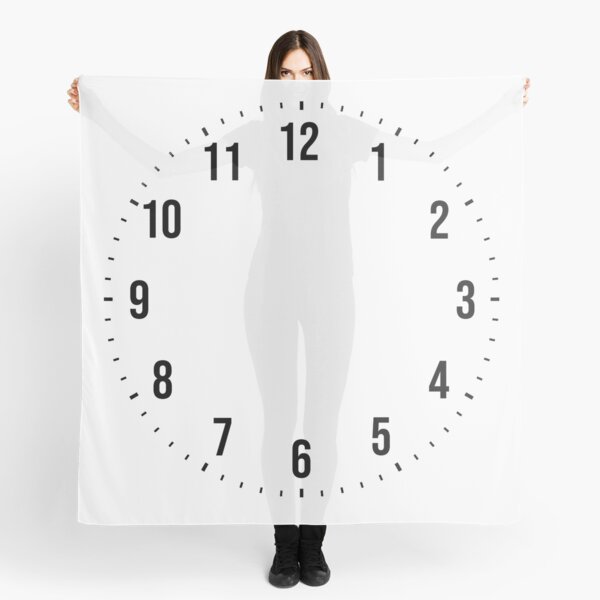 "Create Personalize Design Your Own Custom Wall Clock" Scarf for Sale ...