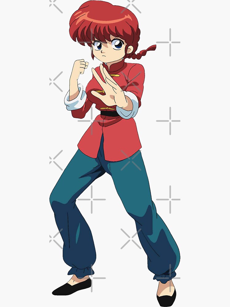 "Ranma 1/2 Remastered design (girl version)" Sticker for Sale by ...