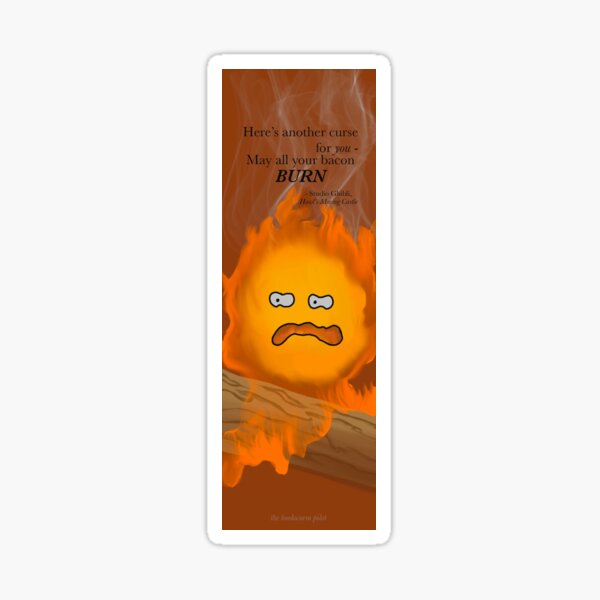 may all your bacon burn” bookmark" Sticker for Sale by Tori C | Redbubble