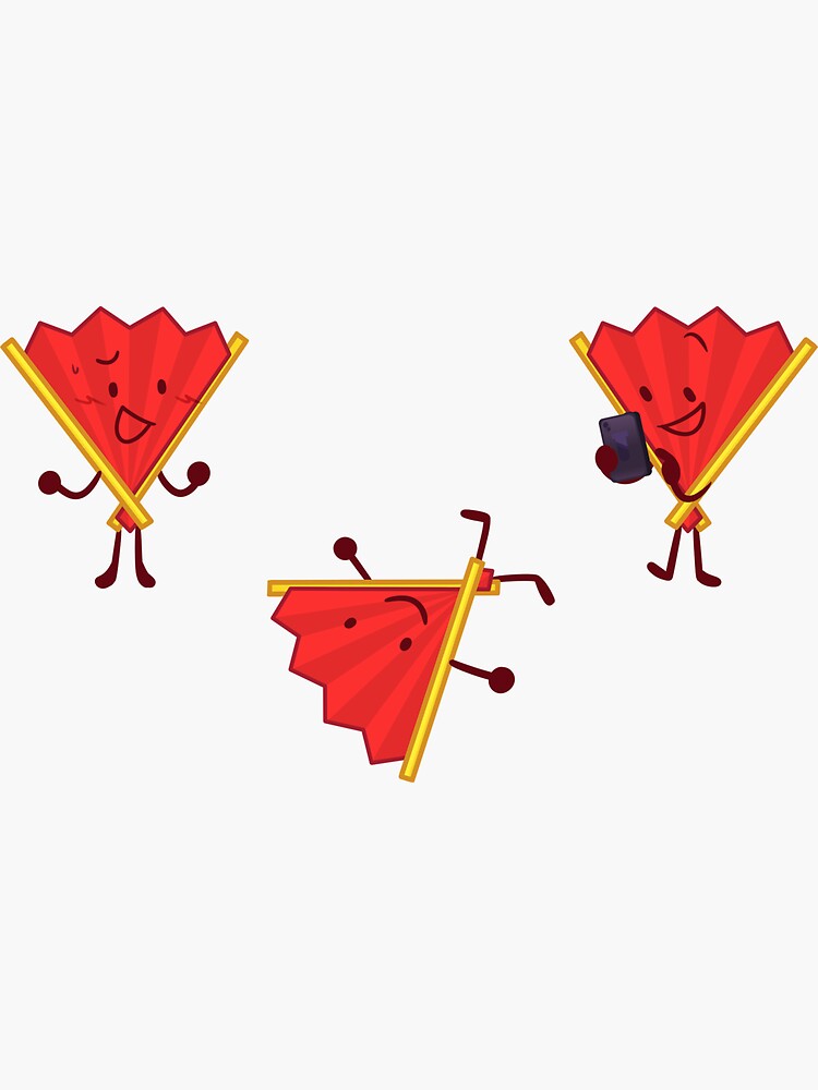 "Fan (Inanimate Insanity)" Sticker for Sale by PuppyRelp | Redbubble