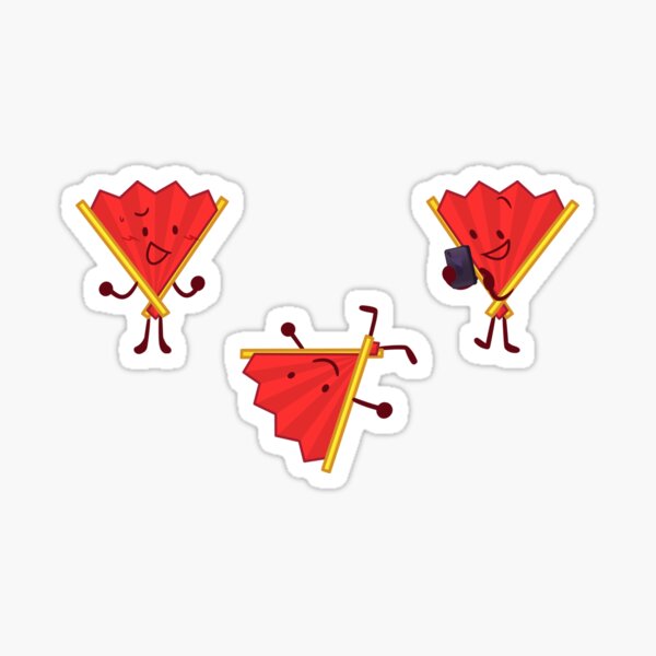 "Fan (Inanimate Insanity)" Sticker for Sale by PuppyRelp | Redbubble