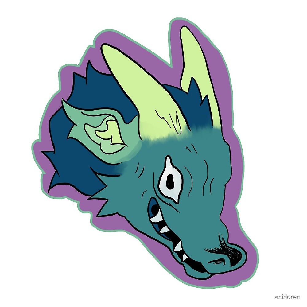 "Goat Wolf Hybrid" by acidoren | Redbubble