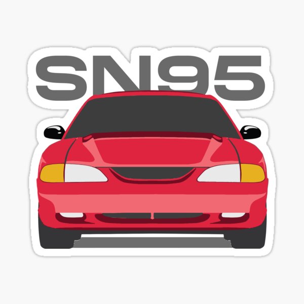 "sn95 Mustang GT 4.6L V8 4th gen RETrO USA " Sticker for Sale by ...
