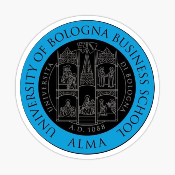 "University of bologna logo " Sticker for Sale by Drawartista | Redbubble