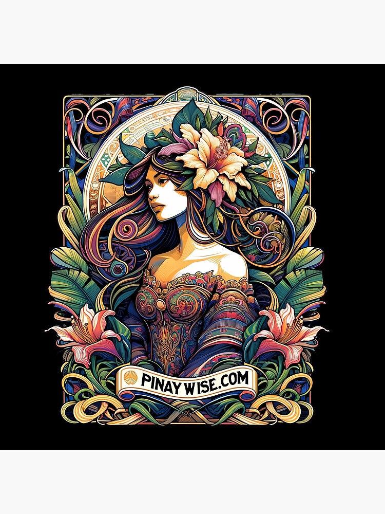 "Pinay Wise "Filipina in Flowers M2" | Philippines | Filipino | Pinoy | Pinay | Tagalog | Retro ...