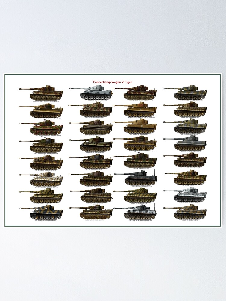"Tiger Tank - POSTER" Poster for Sale by TheCollectioner | Redbubble