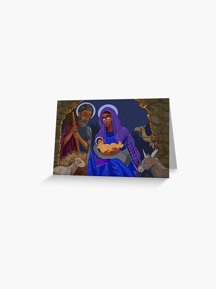 "Ethiopian Christmas(Gena) -Ethiopian art" Greeting Card for Sale by Yeneta Bet | Redbubble