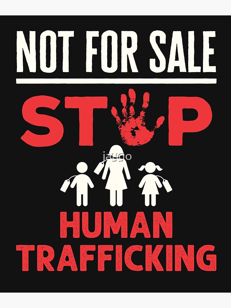 Stop Human Trafficking Posters Sjabloon Campagne Tijdelijke Brochure
