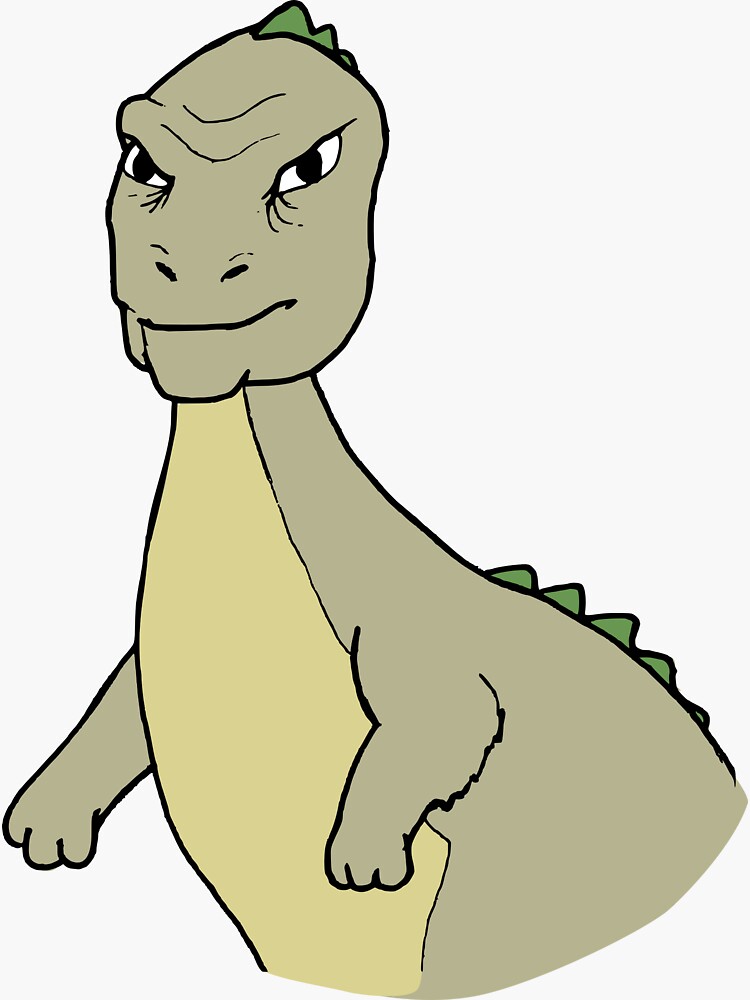 "Yee Dinosaur (Oro)" Sticker for Sale by ThePreppyPagans | Redbubble