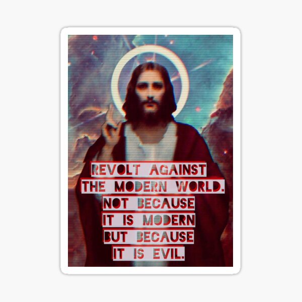 "Revolt Against the Modern World" Sticker for Sale by JamesPeers1 ...