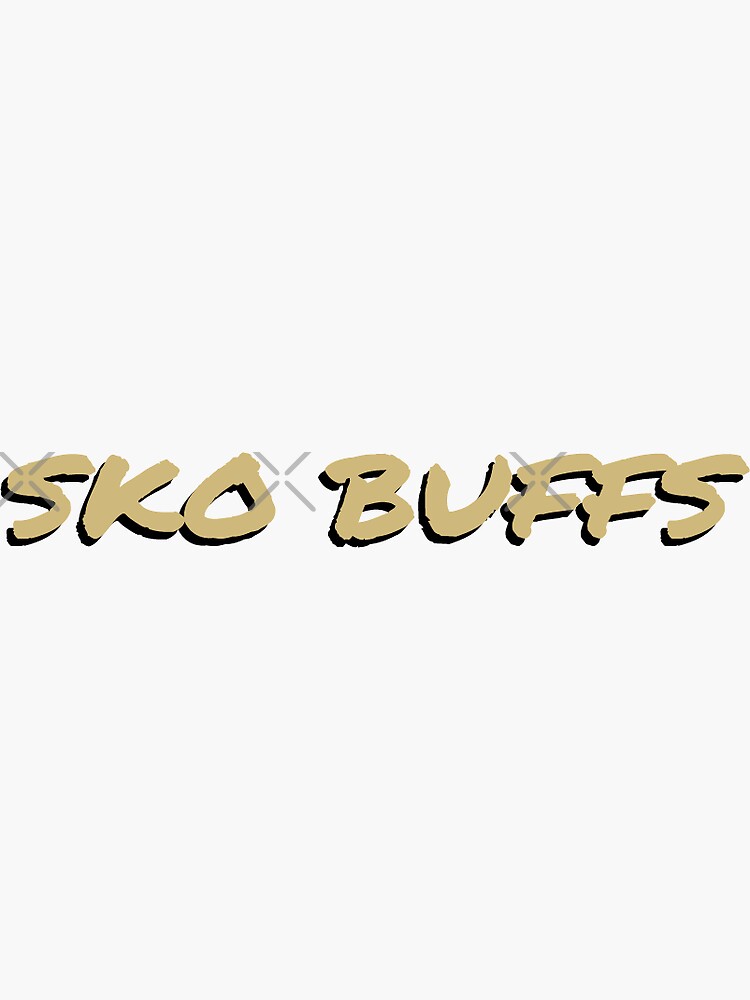 "Sko Buffs University of Colorado Boulder Text" Sticker by hypecollege ...