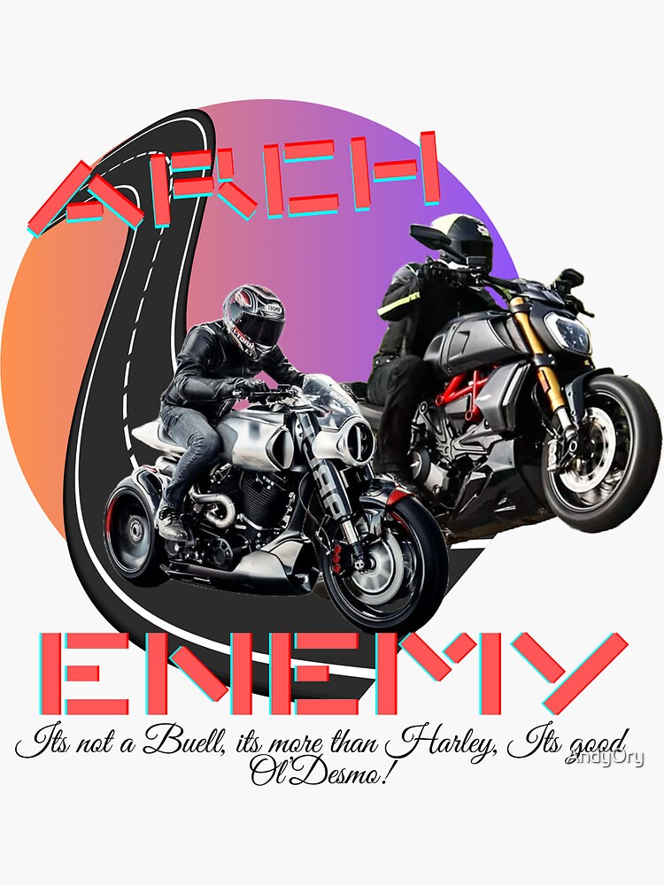 "ARCH-ENEMY" Sticker for Sale by AndyOry | Redbubble