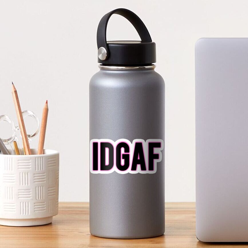 "Dua Lipa // IDGAF" Sticker for Sale by goldenfandom | Redbubble