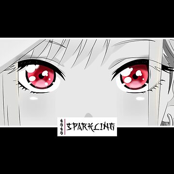 "Senpai Powerful Anime Eyes Sparkling Japan Typography Manga Panel ...