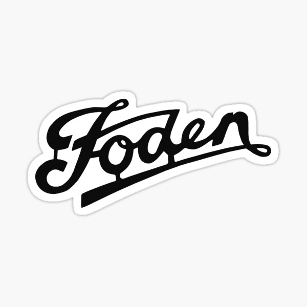 "Vintage Foden Truck logo " Sticker for Sale by Scenebyrail | Redbubble