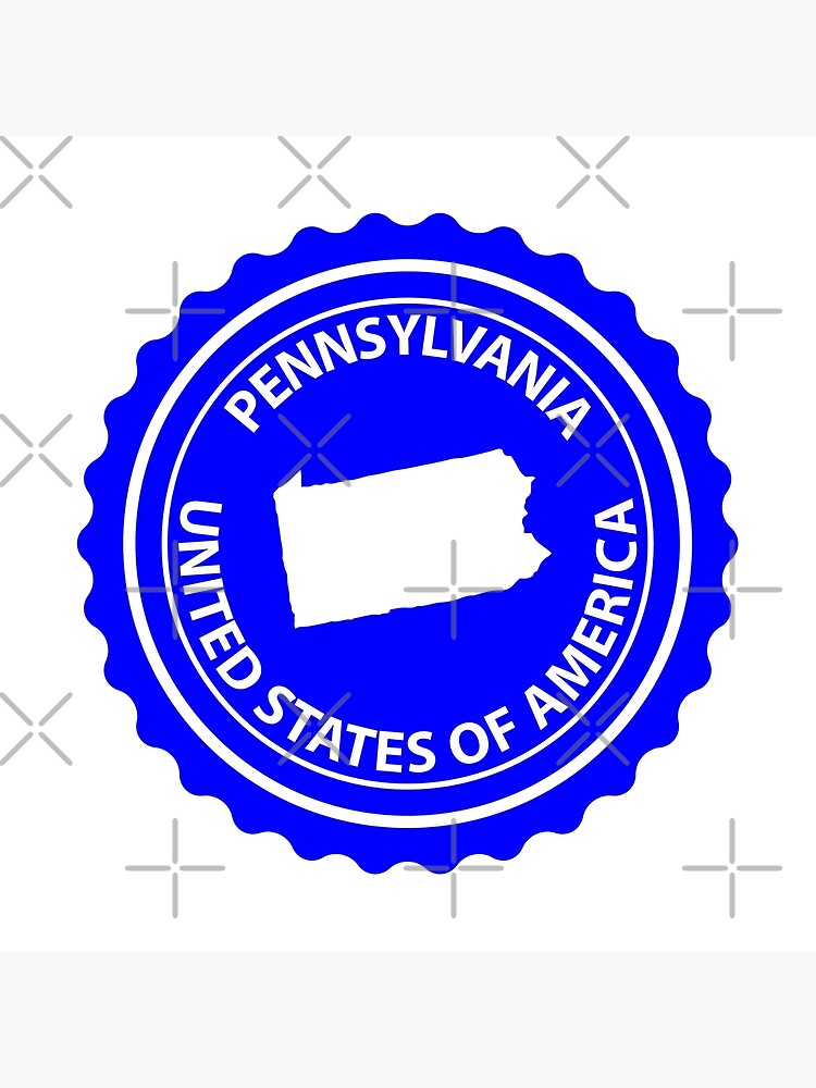 "Pennsylvania stamp" Art Board Print for Sale by Danler | Redbubble