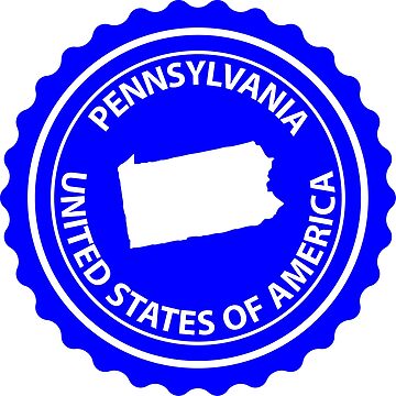 "Pennsylvania stamp" Art Board Print for Sale by Danler | Redbubble
