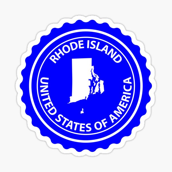 "Rhode Island stamp" Sticker for Sale by Danler | Redbubble