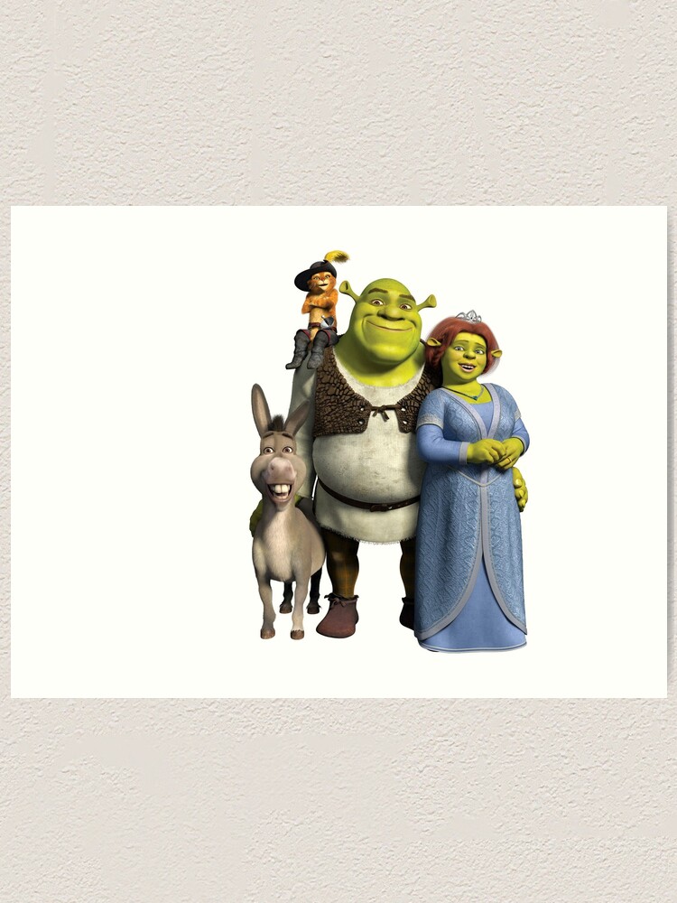"The Shrek Family" Art Print by wasabi67 | Redbubble