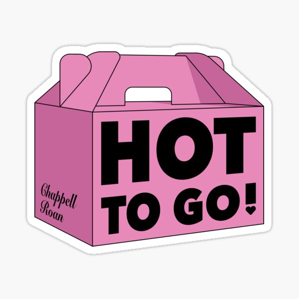 "hot to go!" Sticker for Sale by ribbit-the-frog | Redbubble