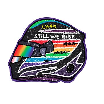 "Lewis Hamilton Helmet Sticker " Sticker by artbygabygabs | Redbubble