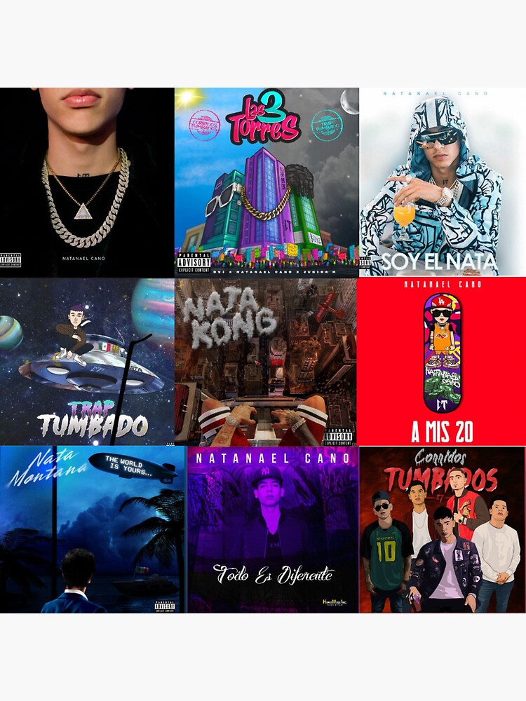 "Collage type image of Natanael Cano's most popular albums" Sticker by ...