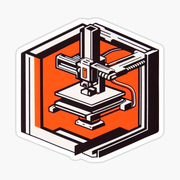 "3d printer, 3d printing, miniatures, art." Sticker by LabGir | Redbubble