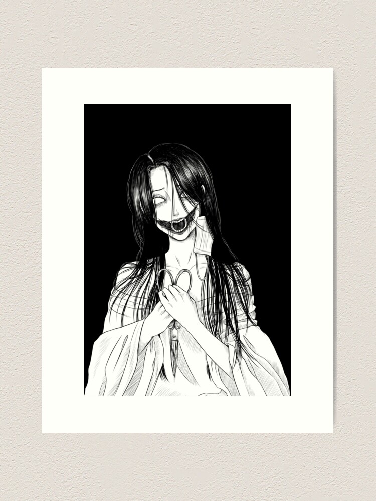 Arte De Kuchisake Onna Kuchisake Onna Art Print
