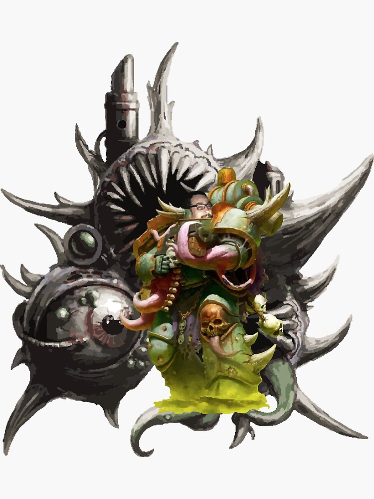 "Nurgle Bronson" Sticker for Sale by mekugi | Redbubble