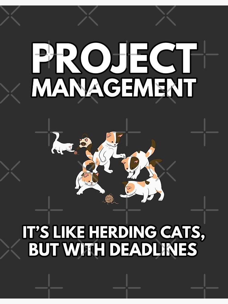 "Project Management: It's Like Herding Cats, But with Deadlines | Funny ...