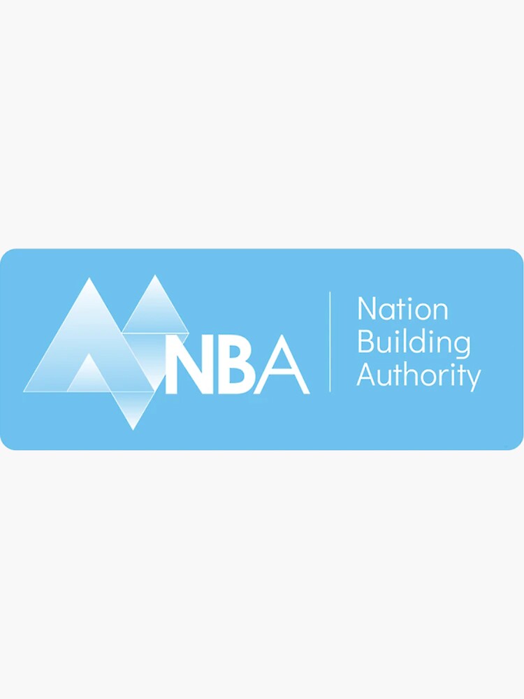 "National Building Authority Logo" Sticker for Sale by Unreal-Brands ...