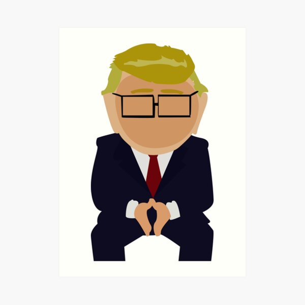 "President Garrison | South Park" Art Print for Sale by WilliamBourke ...