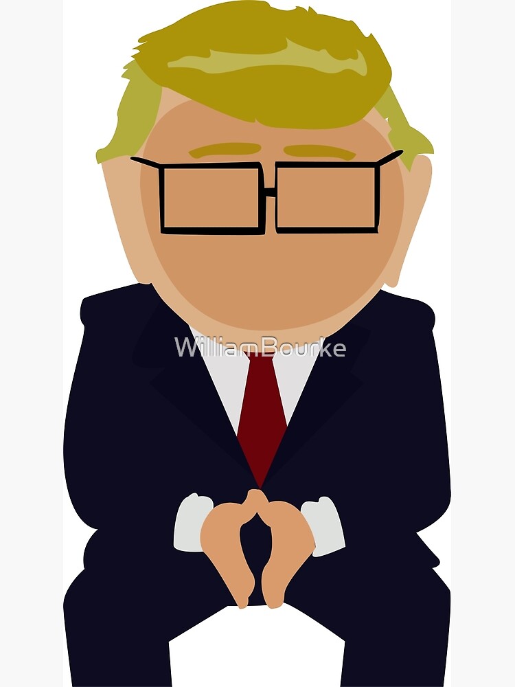 "President Garrison | South Park" Art Print for Sale by WilliamBourke ...