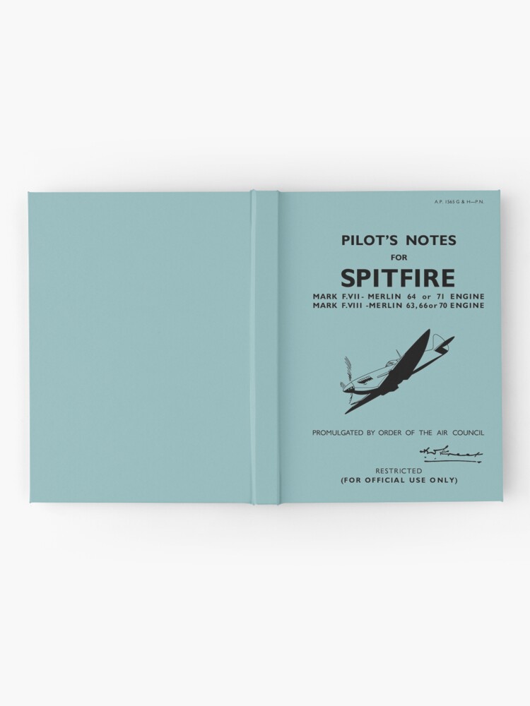 "Supermarine Spitfire Pilot's Notes" Journal for Sale by AeroRelics ...
