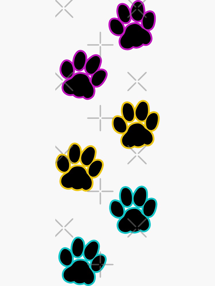 "Pansexual Cat Paw Print" Sticker for Sale by Adezu | Redbubble