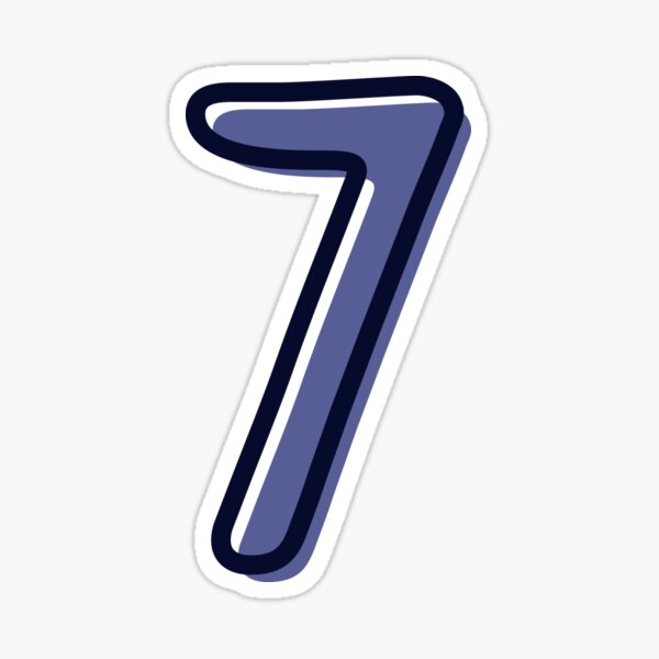 "Seven" Sticker for Sale by TIFYY | Redbubble