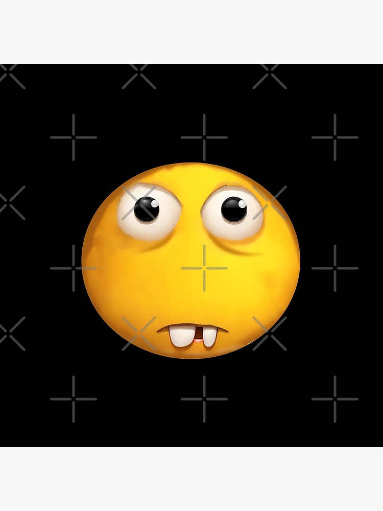"Buck tooth Emoji Realization - Meme Designed" Art Board Print for Sale ...