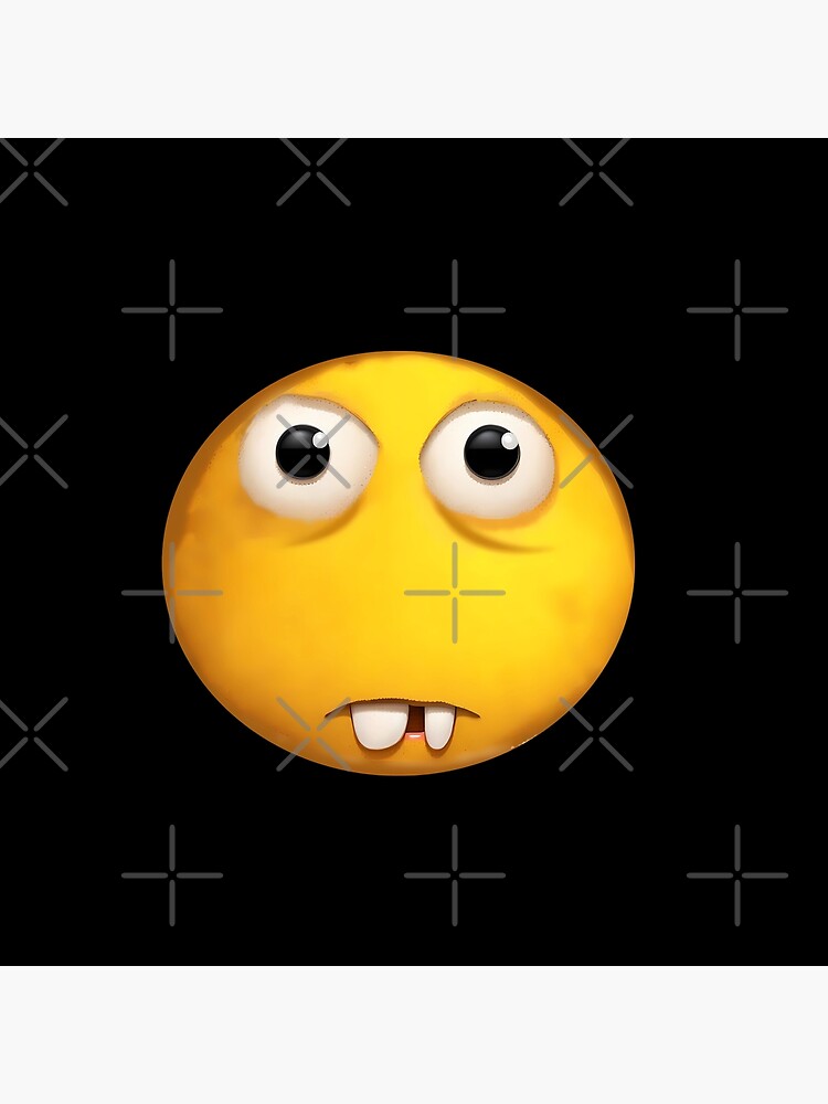 "Buck tooth Emoji Realization - Meme Designed" Art Print for Sale by ...