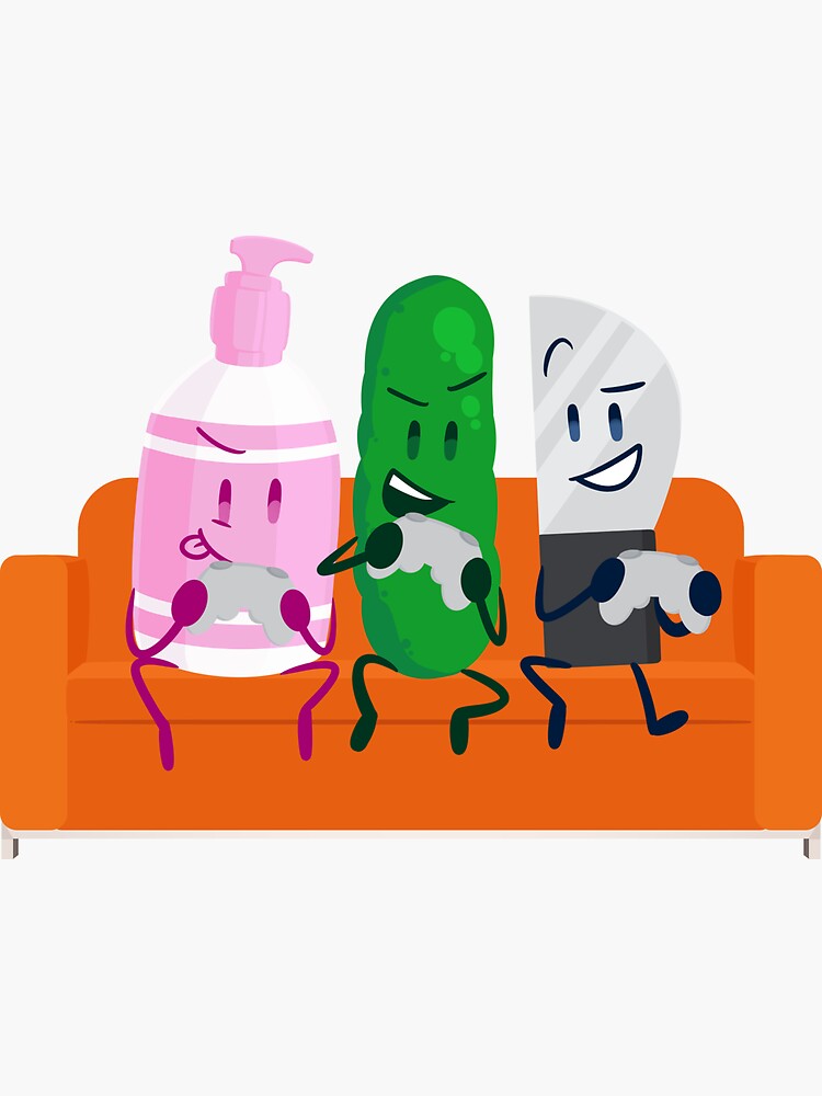 "Soap, Pickle, Knife (Inanimate Insanity)" Sticker for Sale by ...