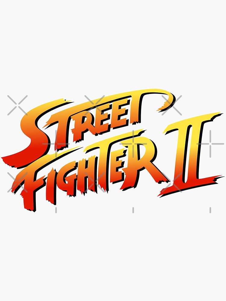 "Street Fighter 2" Sticker by BrandonJames96 | Redbubble