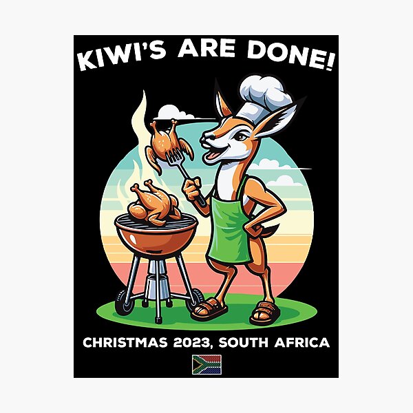 "Springbok Kiwi Braai Funny T Shirt | South African New Zealand ...