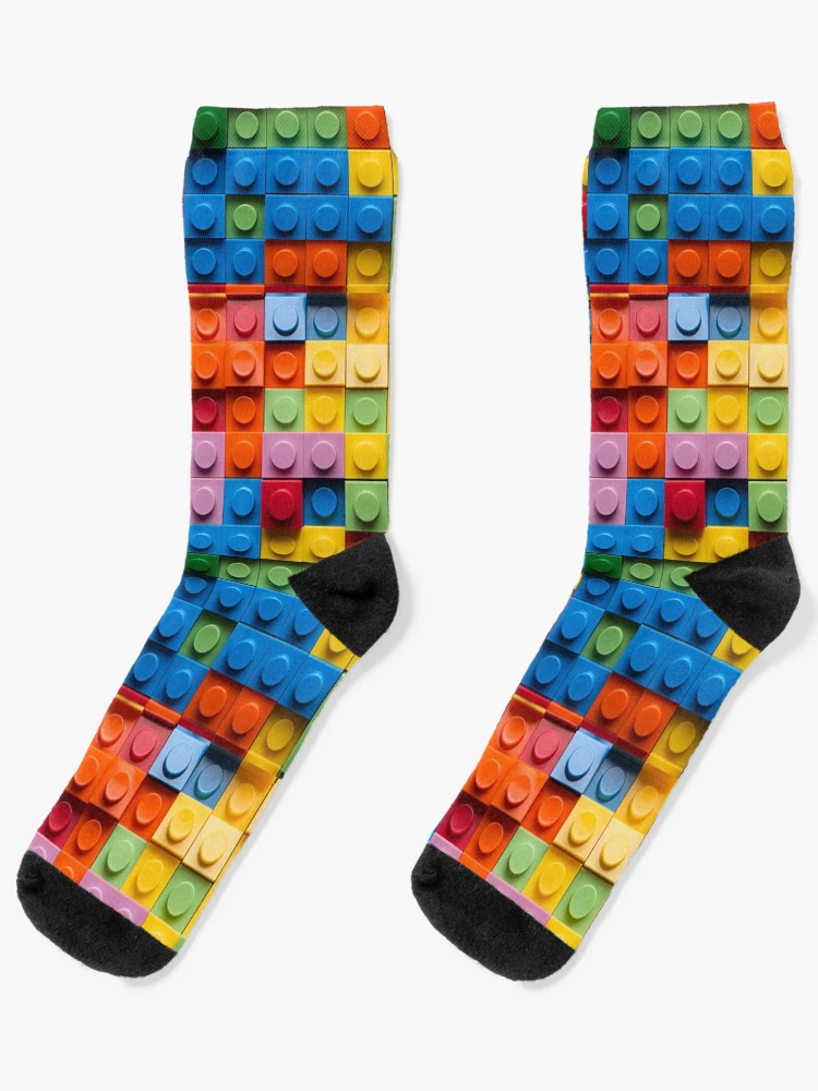 lego texture Socks by RodoArtDs Redbubble
