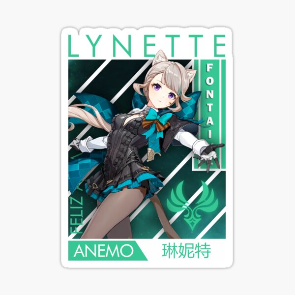 "Lynette - Genshin Impact" Sticker for Sale by cantinhonifty | Redbubble