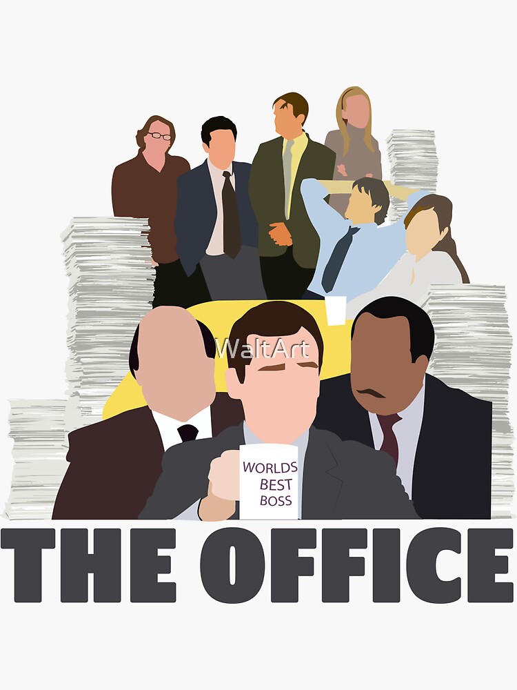 "Awesome The Office T Shirt" Sticker by WaltArt | Redbubble