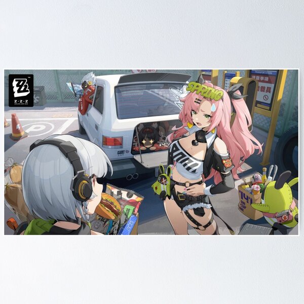 "Zenless Zone Zero (ZZZ) Anby & Nicole Poster" Poster by Demray | Redbubble