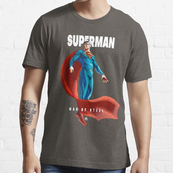 "Superman cómic man of Steel" Essential T-Shirt by Alojo | Redbubble